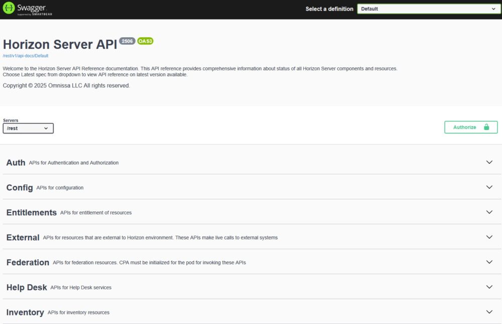 Getting Started with the Omnissa Horizon REST API – Logging in – VMATT.NET